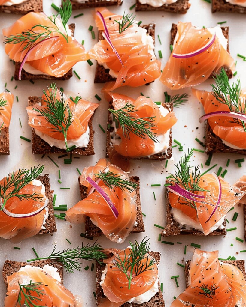 Zesty Smoked Salmon Canaps Recipe: A Bite-Sized Delight - Healthy Choices