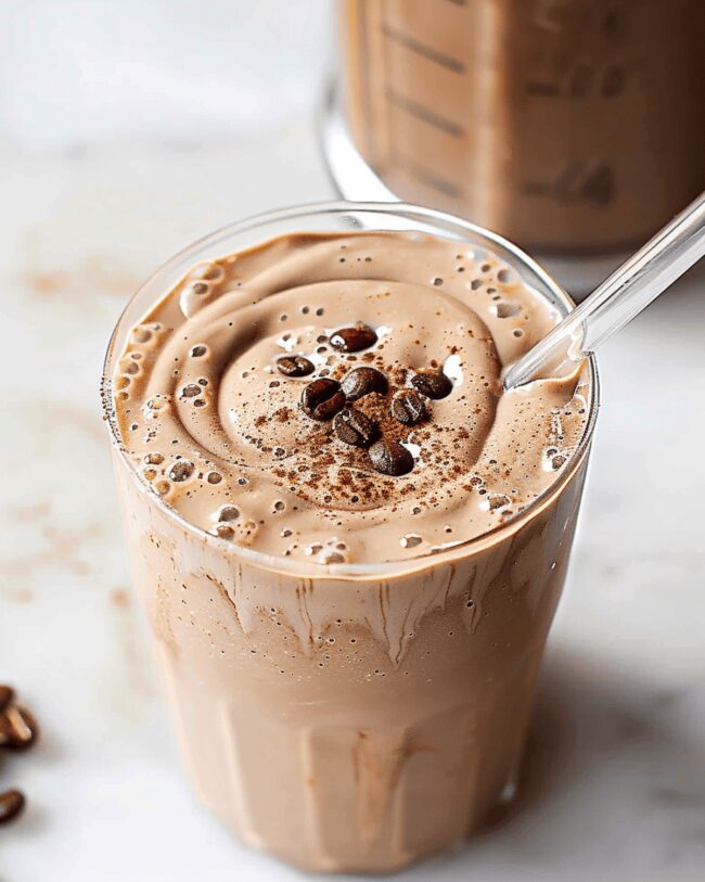 Easy Iced Coffee Breakfast Smoothie (Without Banana) Recipe - Healthy ...