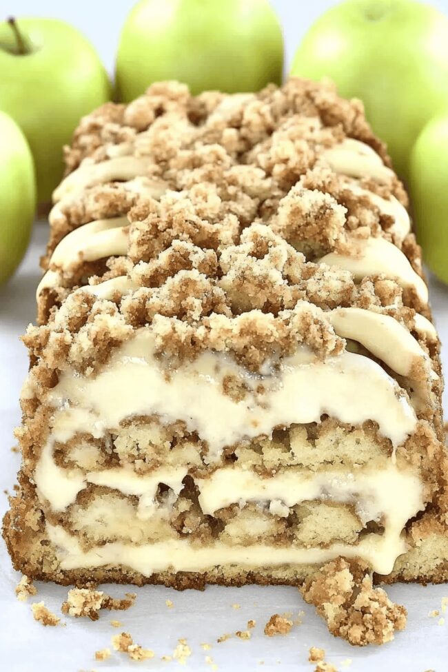 Swirled Apple Crisp Cheesecake Bread Recipe: A Sweet Fusion - Healthy ...