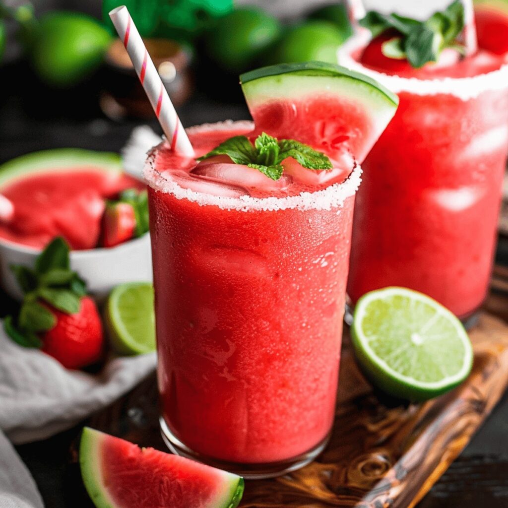 Quick & Refreshing Watermelon Slushie Mocktail Recipe for Summer ...