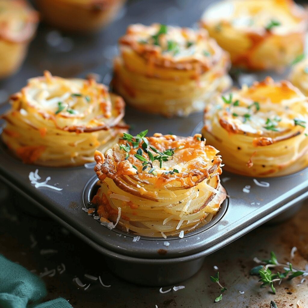 Golden Parmesan Potato Stacks Recipe: Crispy Layers of Cheesy Joy ...