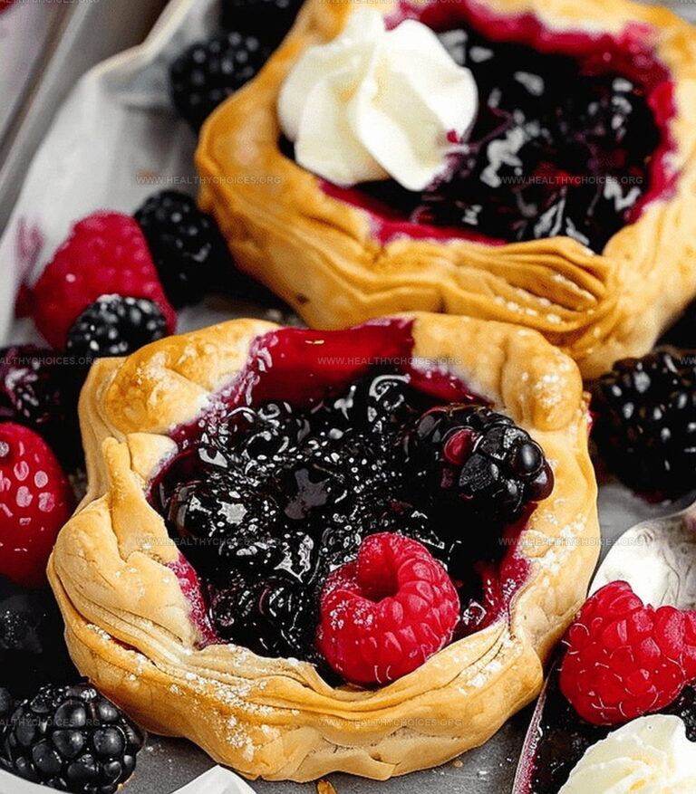 Colorful Mixed Berry Puff Pastry Tarts Recipe Bursting with Fruit ...